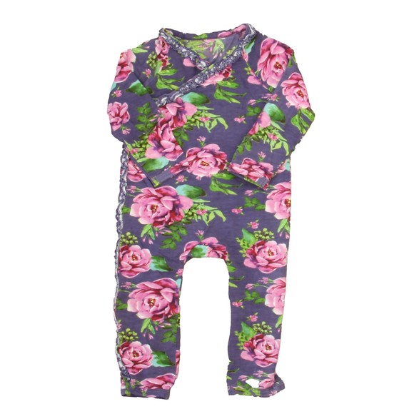 Mustard Pie | Bottoms | Mustard Pie Girls Purple Pink Floral Long ...